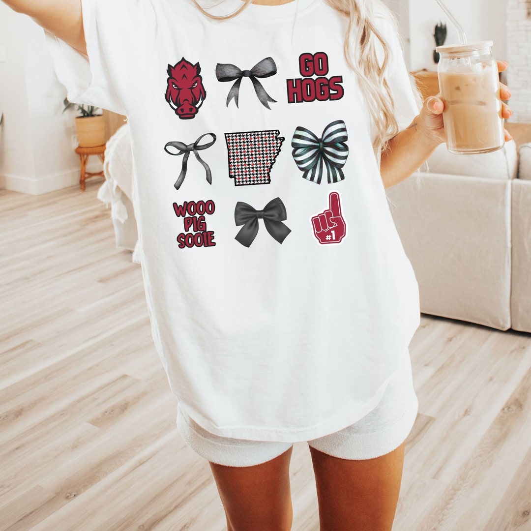 Arkansas Razorbacks Coquette Wooo Pig Sooie Shirt Arkansas Fan Shirt ...
