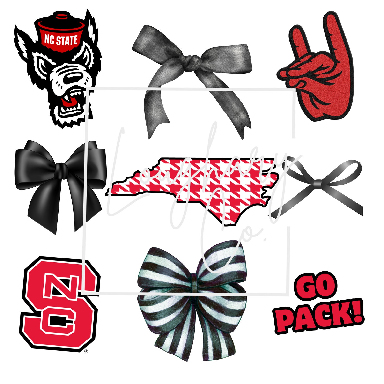 NC State Wolfpack SVG Wolfpack PNG Coquette Nc State Digital File Shirt ...