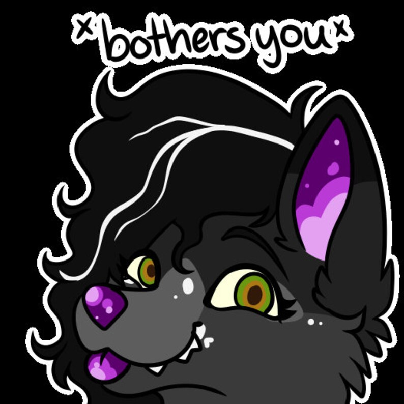Bothers You YCH Telegram Furry Sticker - Etsy