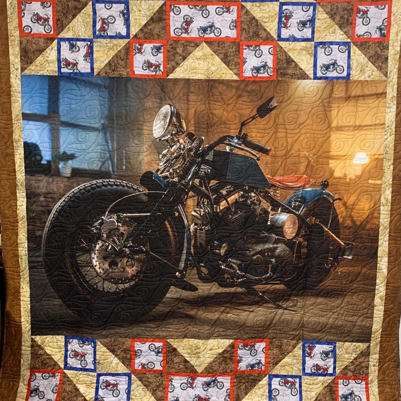 Harley Davidson Quilts - Etsy