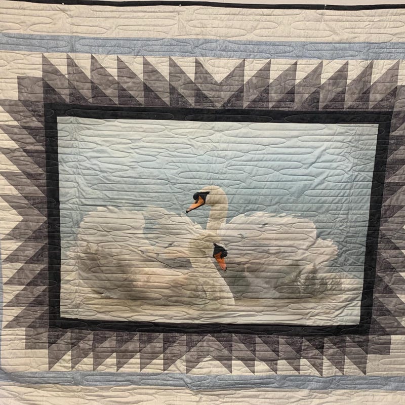 Swan Quilt - Etsy