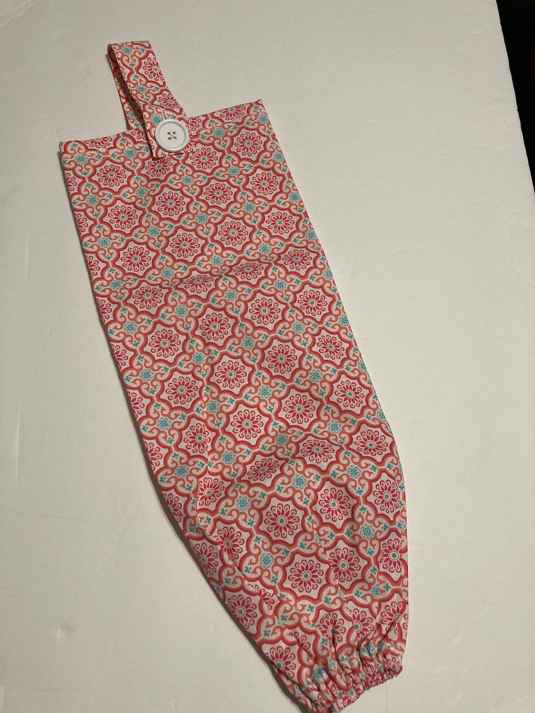 Pink and Teal Plastic Bag Holder - Etsy