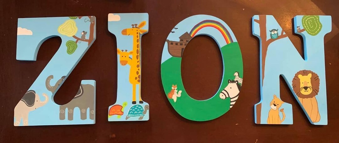 Hand Painted Name Letters for Nursery/kids Room - Etsy