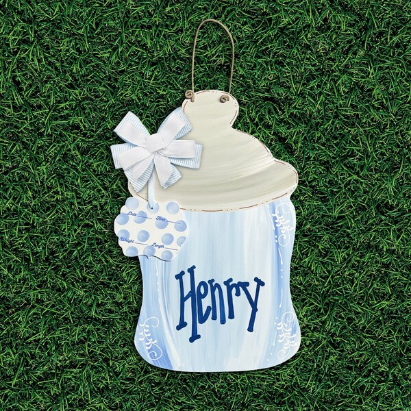 Baby Door Hanger Hospital Boy - Etsy