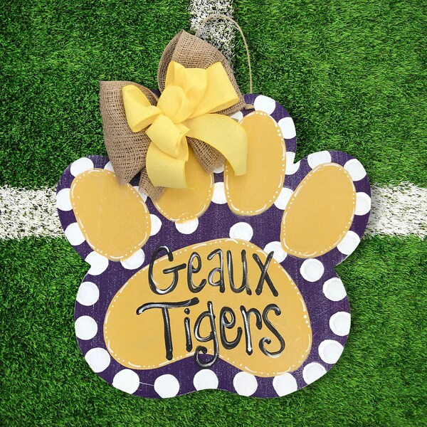 Lsu Door Hanger - Etsy