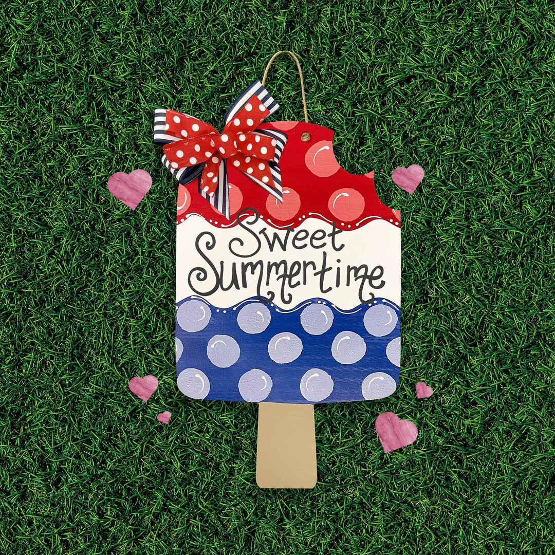 Popsicle Front Door Decor | Welcome Sign | Home Decor and Gifts | Sweet ...