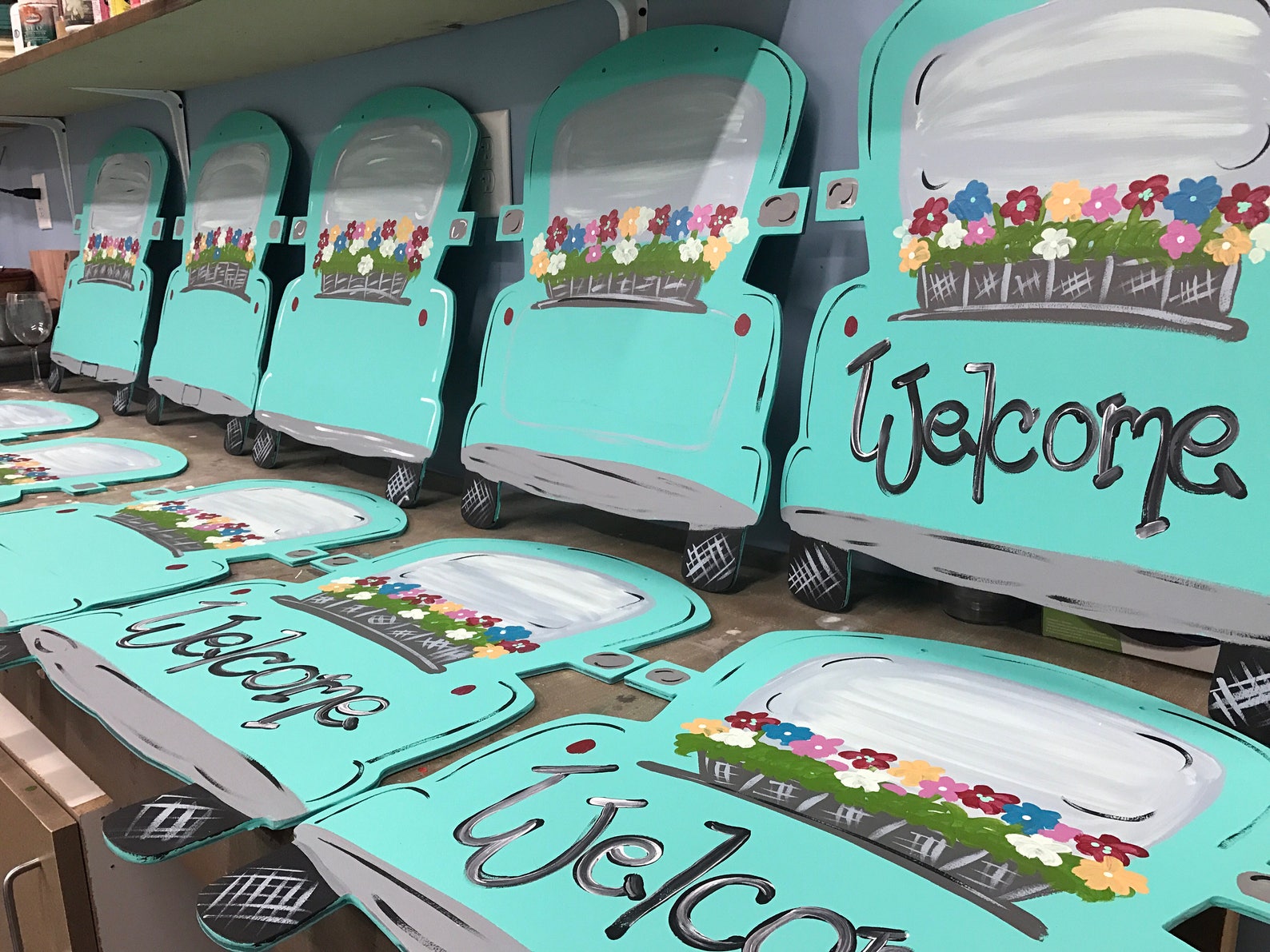 Spring Front Door Decor Welcome Sign Flowers Spring - Etsy