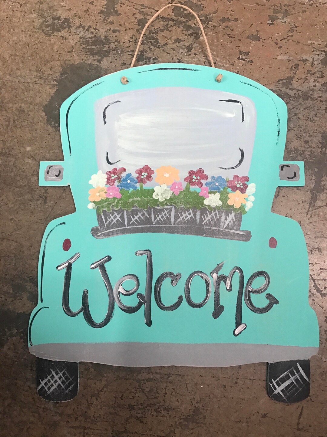 Spring Front Door Decor Welcome Sign Flowers Spring Wreath Front Door ...