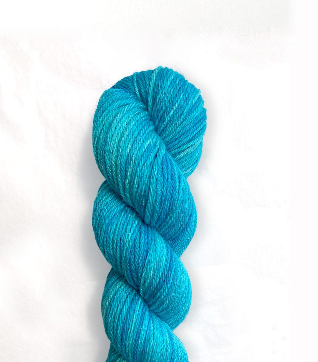 Hand Dyed 'turquoise Cerulean - Light' DK Weight 8 Ply Australian ...
