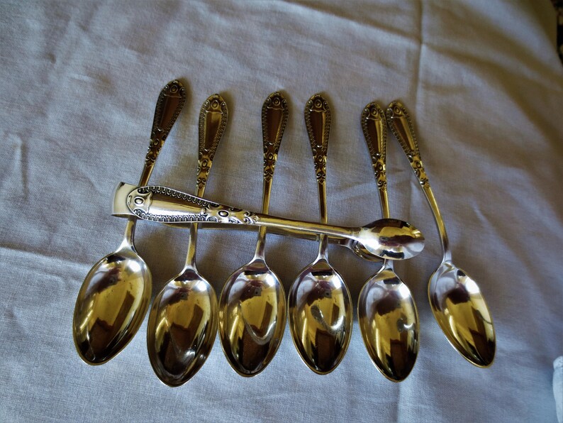 Antique James Dixon and Sons Silverplate Teaspoons Set of Six | Etsy