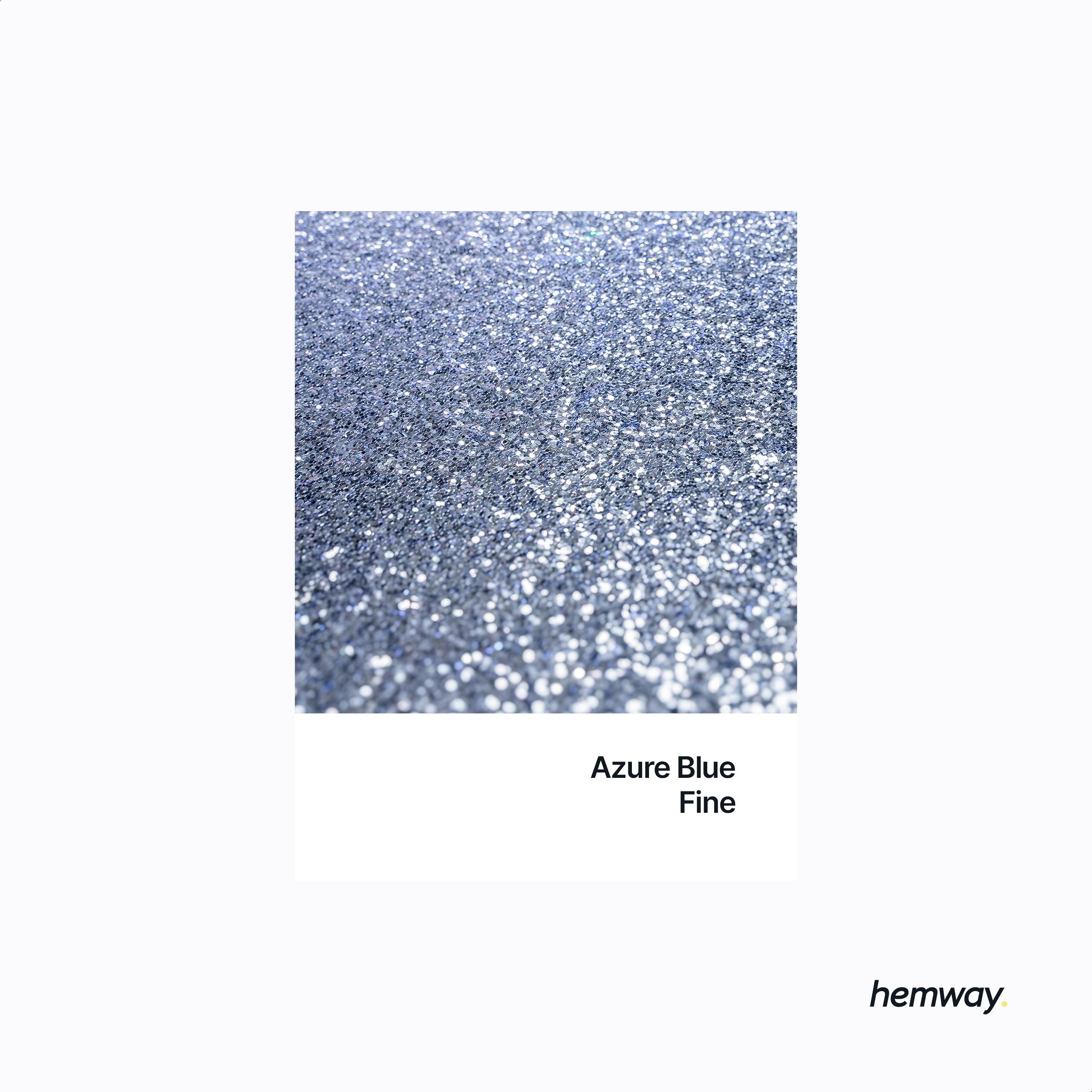 Hemway AZURE BLUE Polyurethane & Epoxy Glitter for Resin, Crafts ...