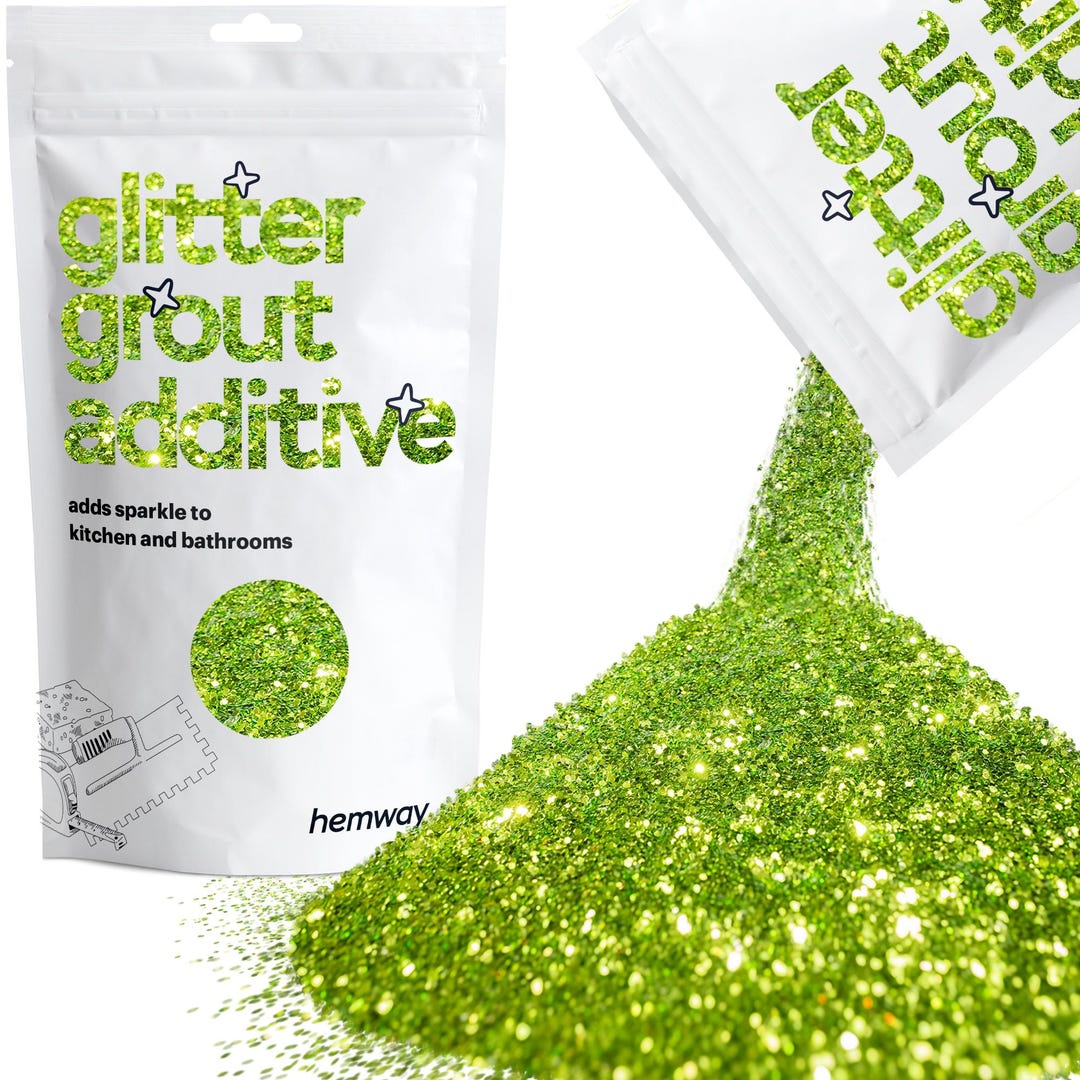 Hemway Glitter Grout Tile Additive 100g for Tiles, Bathroom, Kitchen ...
