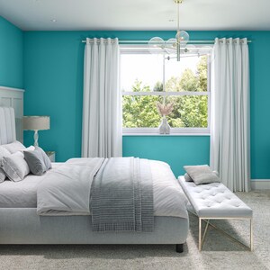 Hemway Peacock Blue Interior Matt Acrylic Paint 2.5L Tin Durable ...