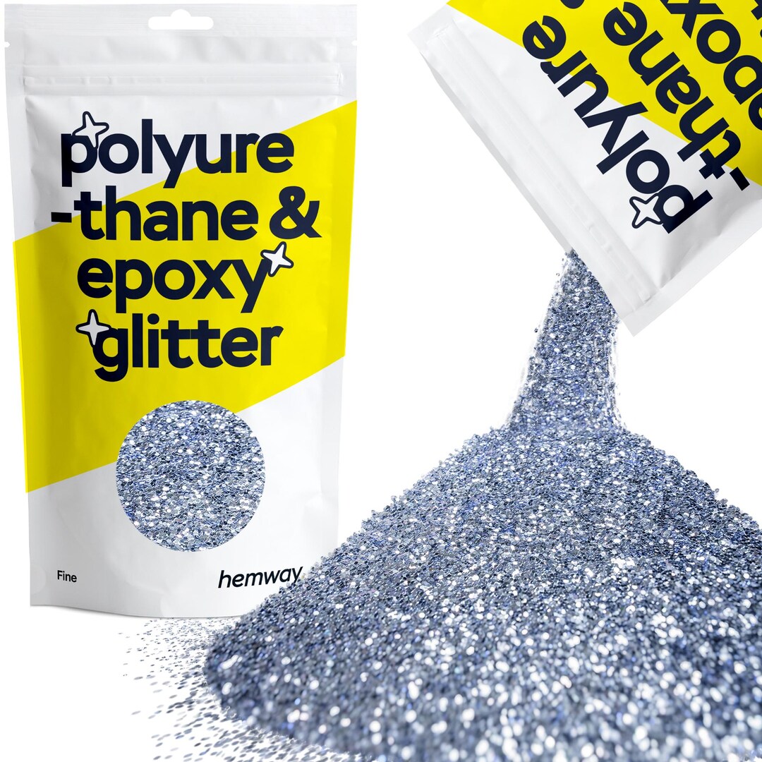Hemway AZURE BLUE Polyurethane & Epoxy Glitter for Resin, Crafts ...