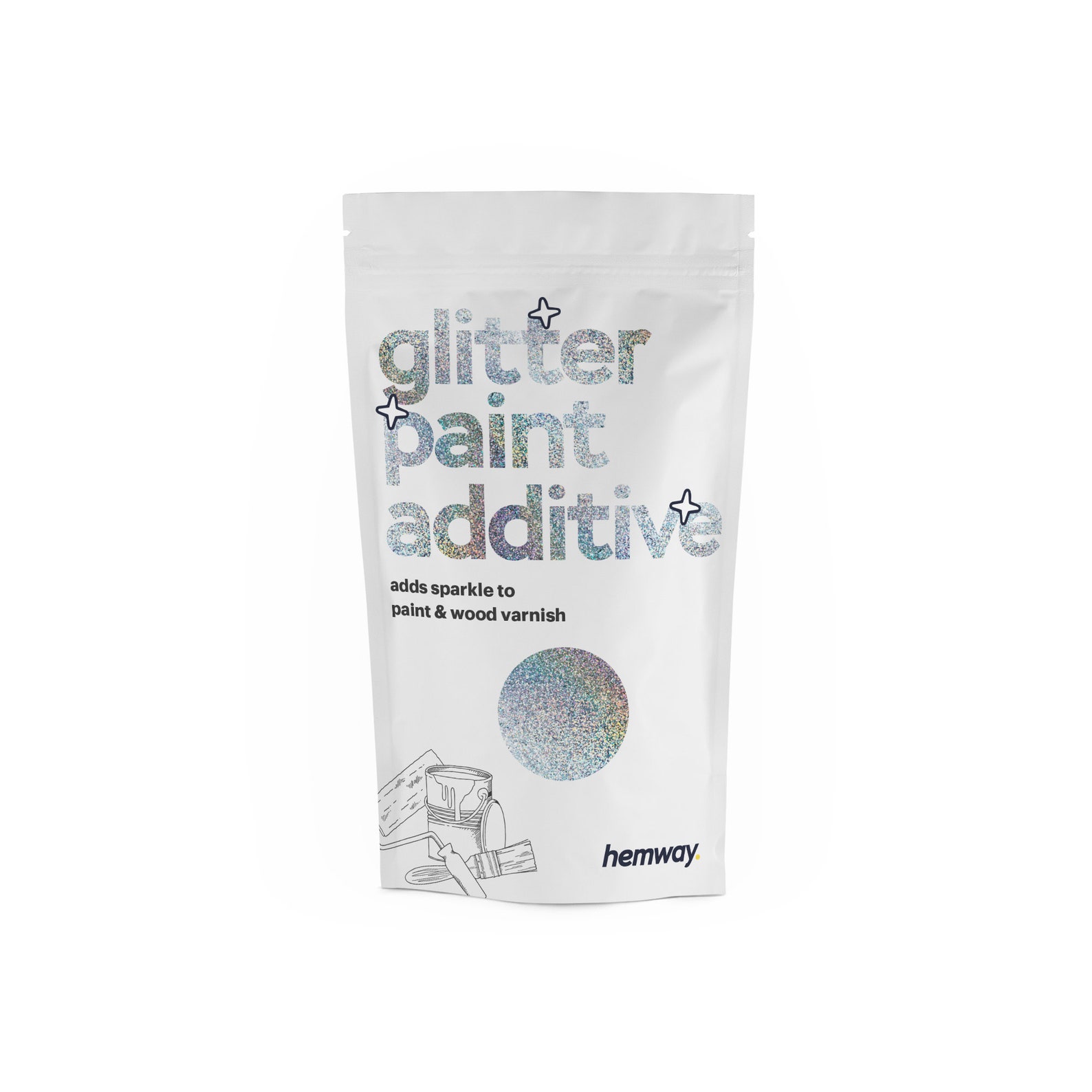 Hemway Glitter Paint Crystals Additive 100g for Emulsion - Etsy