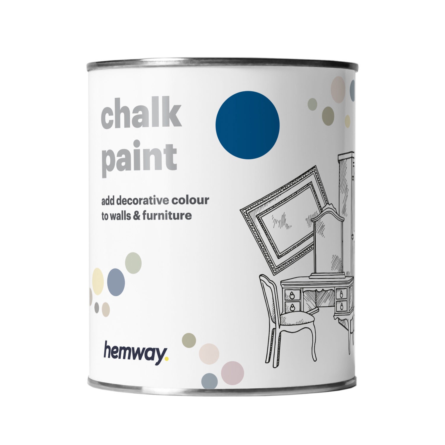Shabby Chic Chalk Based Furniture Paint Hemway Premium CHALK PAINT and Furniture Paint Royal Blue 1 Litre quart Etsy UK