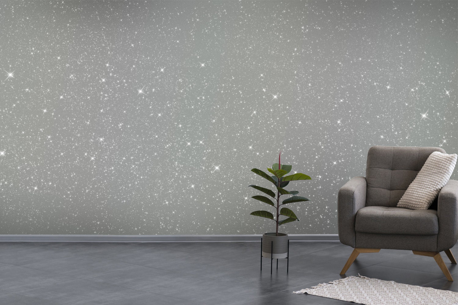 Hemway Glitter Paint Additive 100g for Emulsion Acrylic Walls Ceiling ...