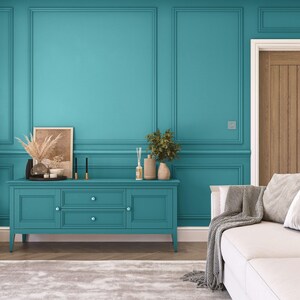 Hemway Peacock Blue Interior Matt Acrylic Paint 2.5L Tin Durable ...