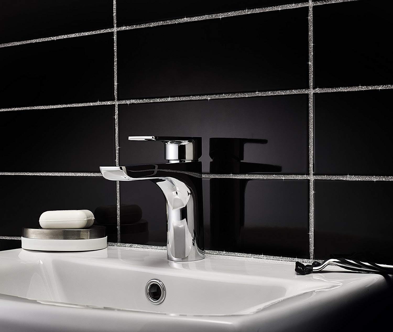 Hemway Glitter Grout Tile Additive 100g for Tiles Bathroom Wet Room ...