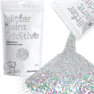 Hemway Glitter Paint Additive 100g for Emulsion Acrylic Walls Ceiling ...