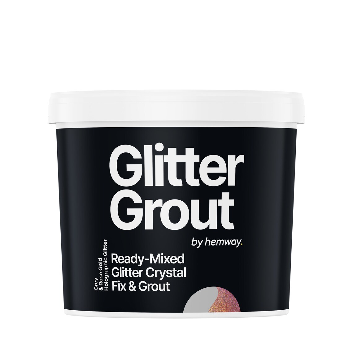 Hemway Ready Mixed Glitter Crystal Fix & Grout Light GREY - Etsy