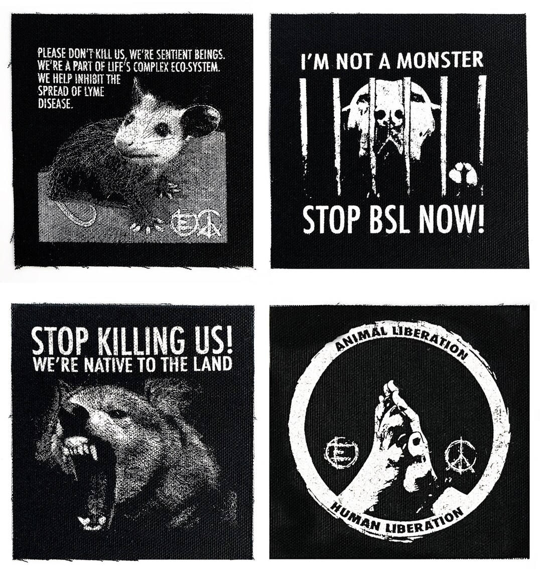 Animal Rights Patch Collection Set 1 - Etsy