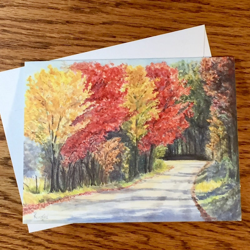 Watercolor Note Card - Etsy