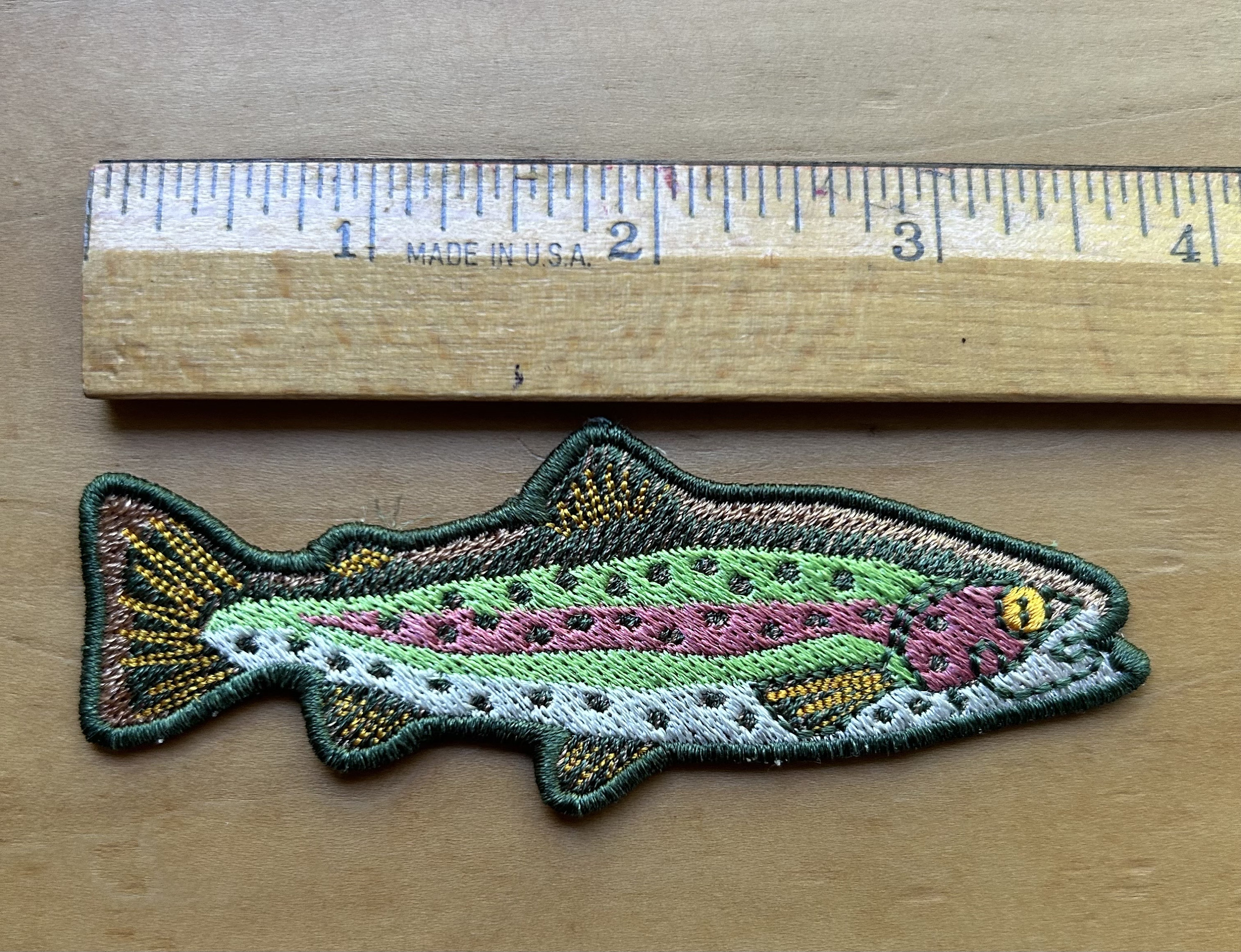 Rainbow Trout Machine Embroidery File 4x4 Hoop. Create Patches ...