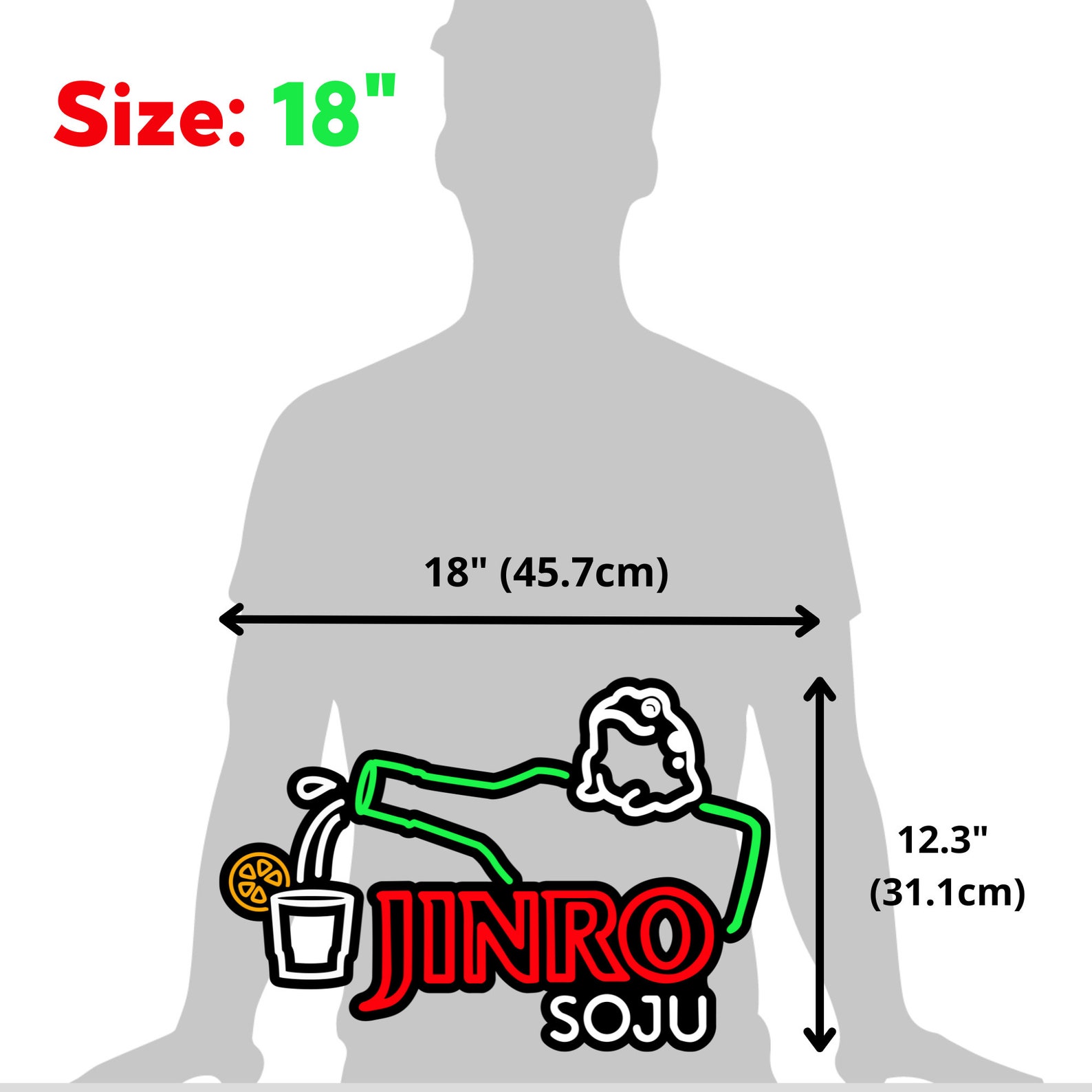 Jinro Soju LED Sign: Dimmable USB Lightbox, Korean Bar Decor - Etsy