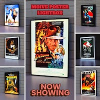 Custom LED Backlit Movie Poster Frame: Ultra-thin Light Box Display - Etsy