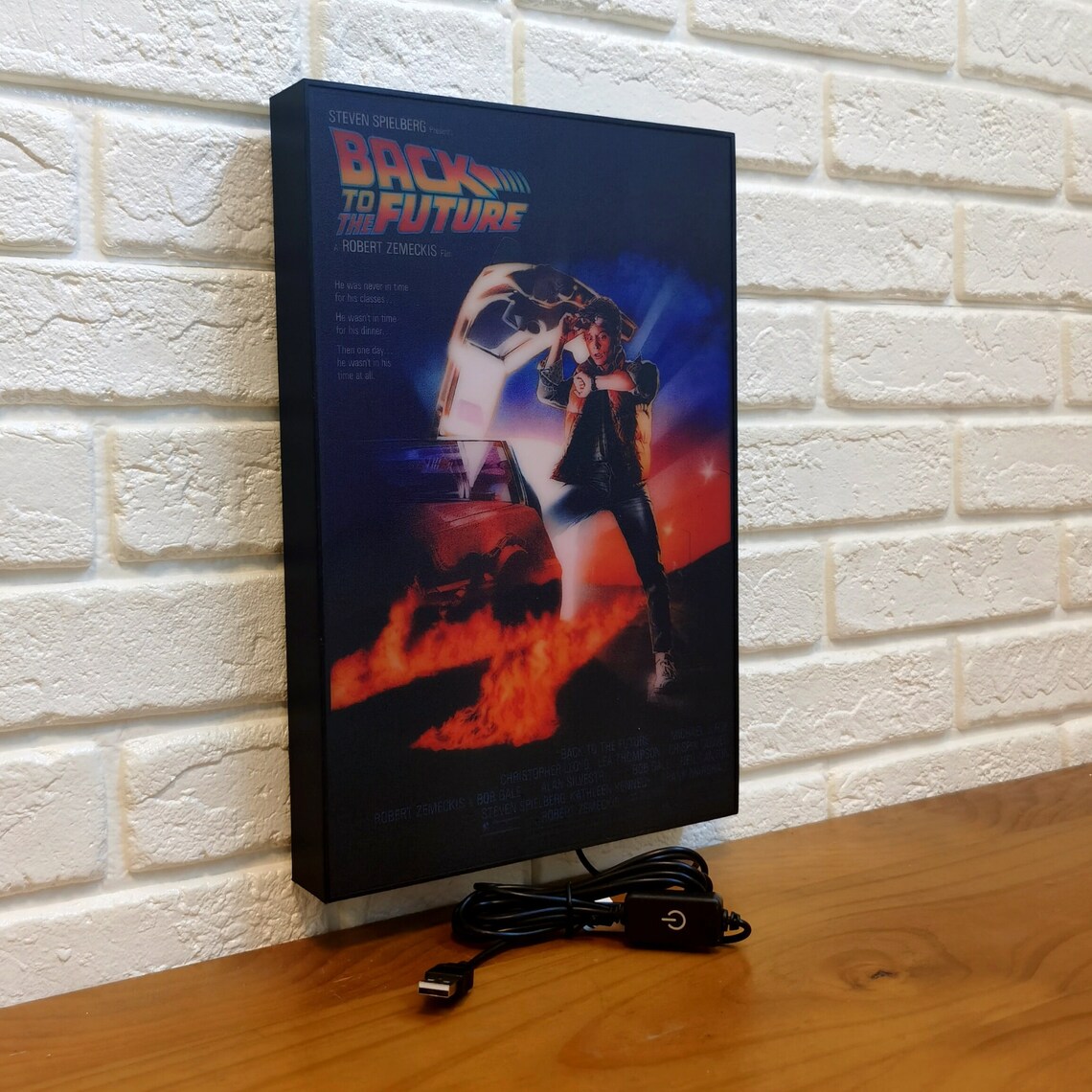 Back to the Future BTTF Poster LED Lightbox Fully Dimmable - Etsy