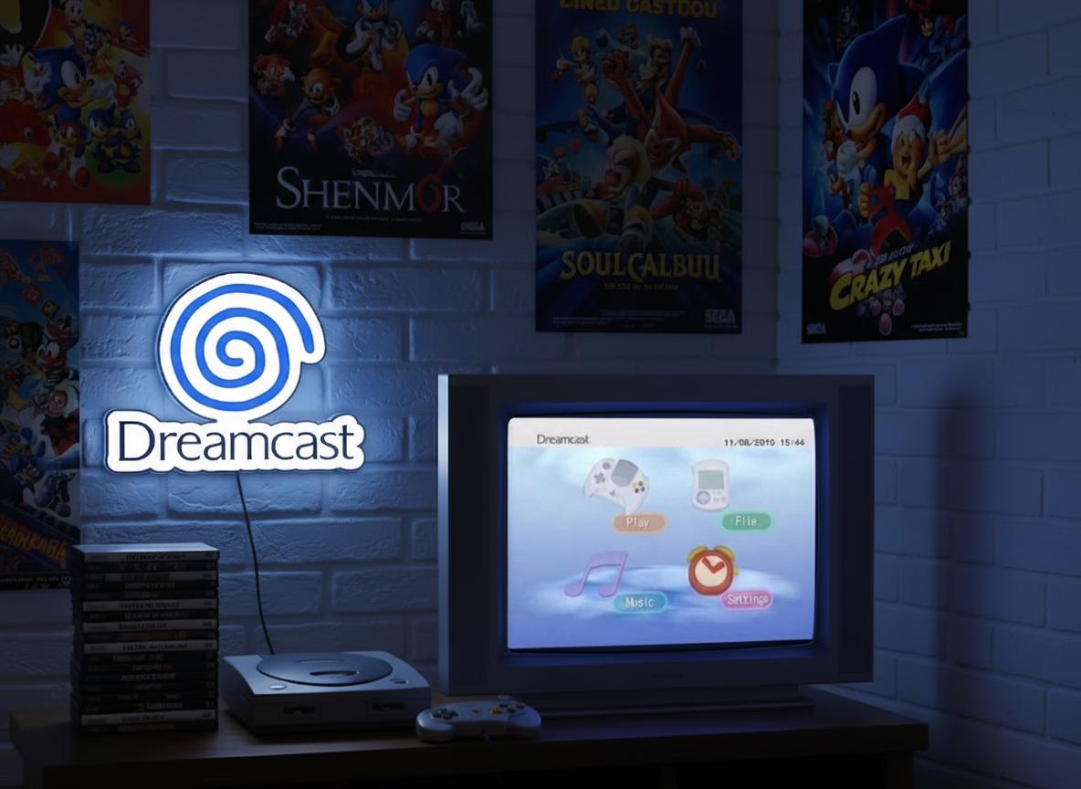 SEGA Dreamcast LED Lightbox: 3D Printed Gaming Room Decor - Etsy