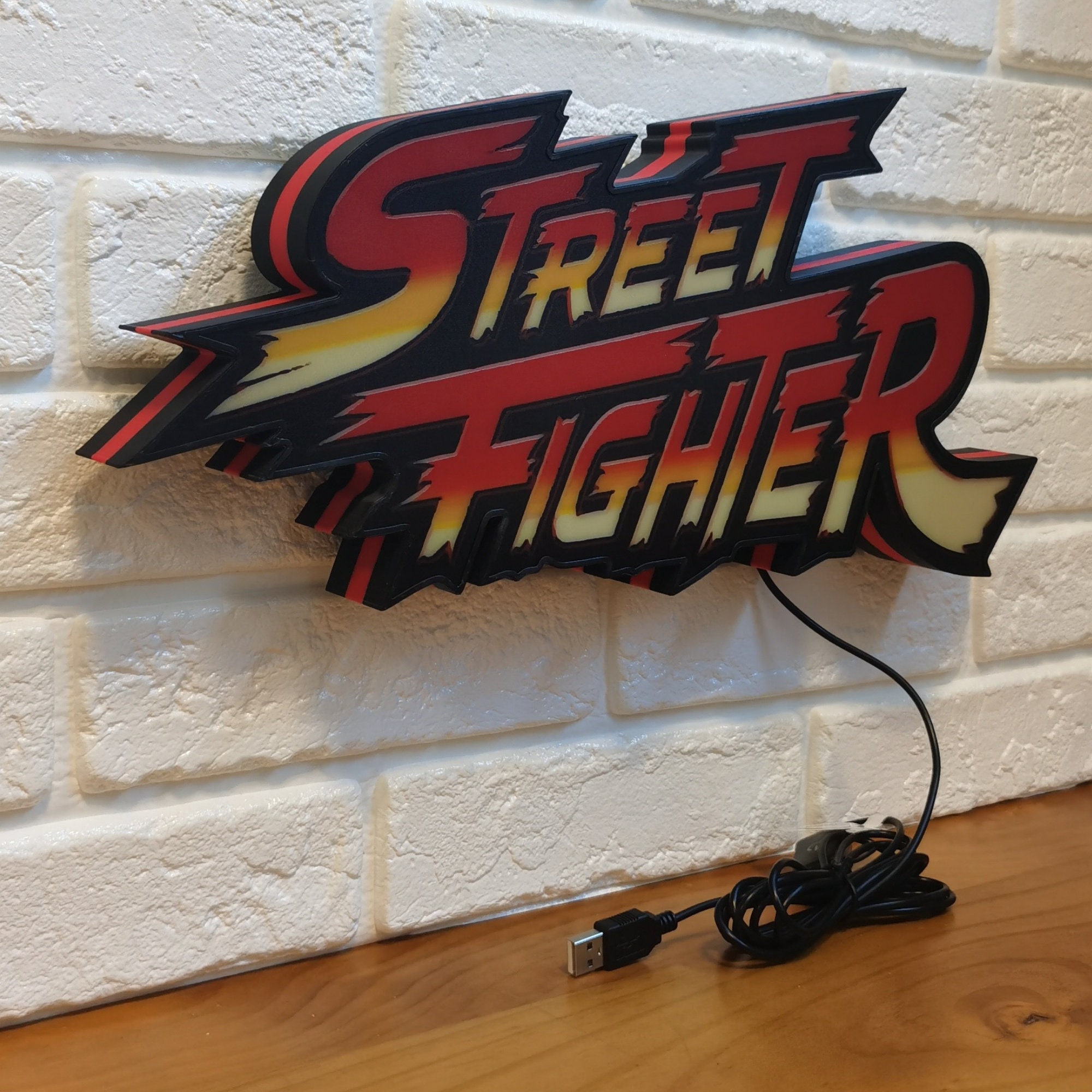 Street Fighter LED Lightbox Powered by USB & Full Dimmable - Etsy