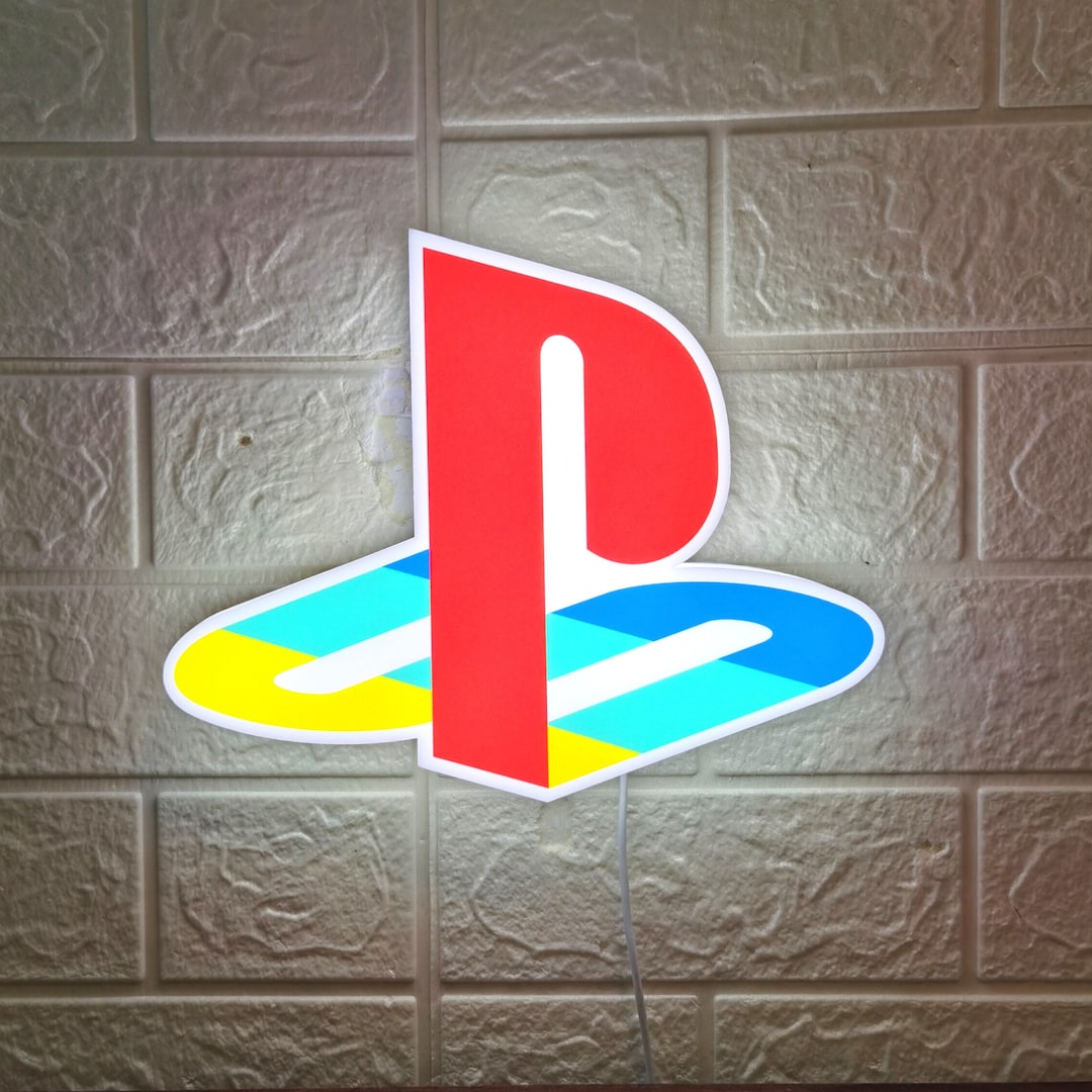 Playstation Classic Logo Man Cave Lights | Playstation Sign for Gaming ...