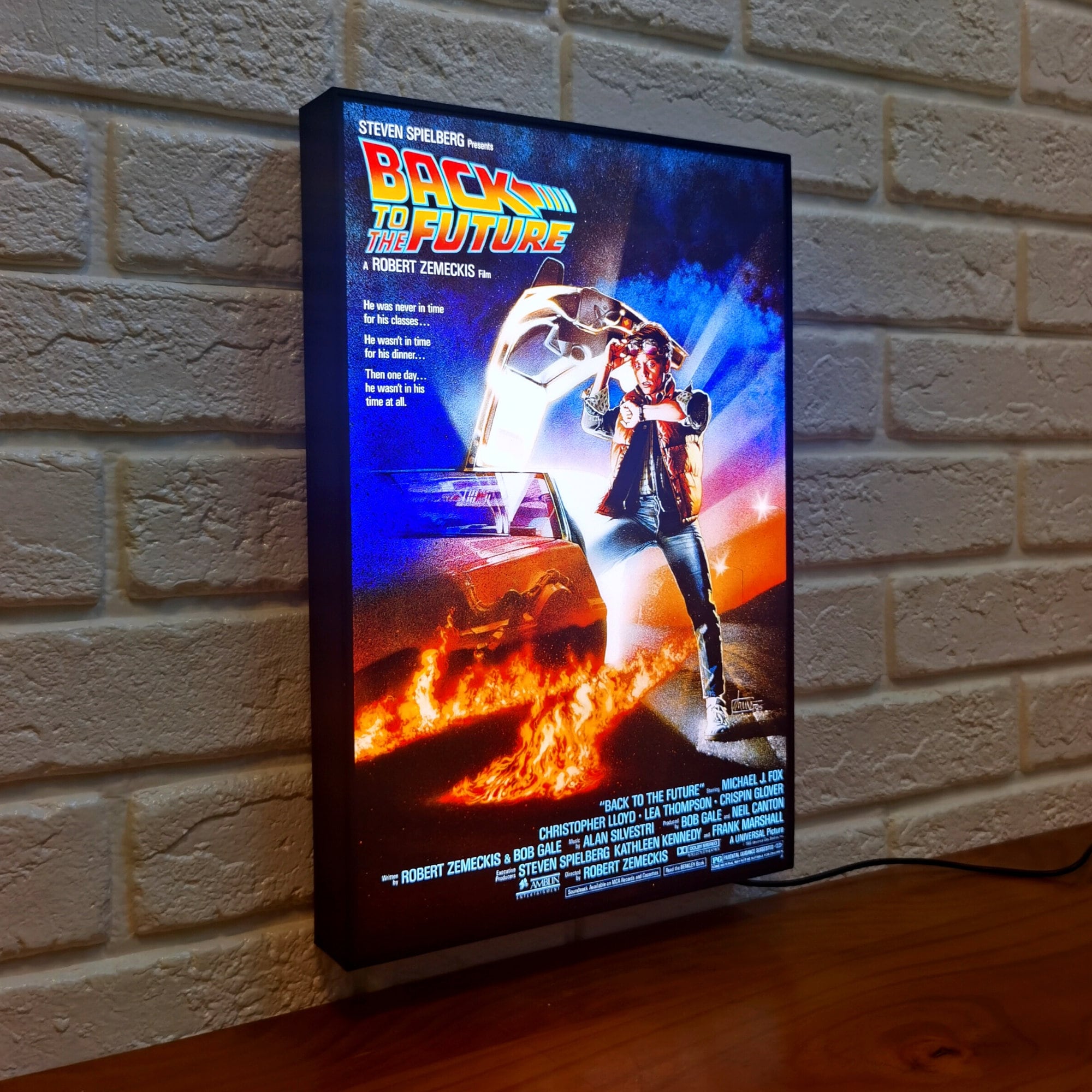 Back to the Future BTTF Poster LED Lightbox Fully Dimmable - Etsy Canada