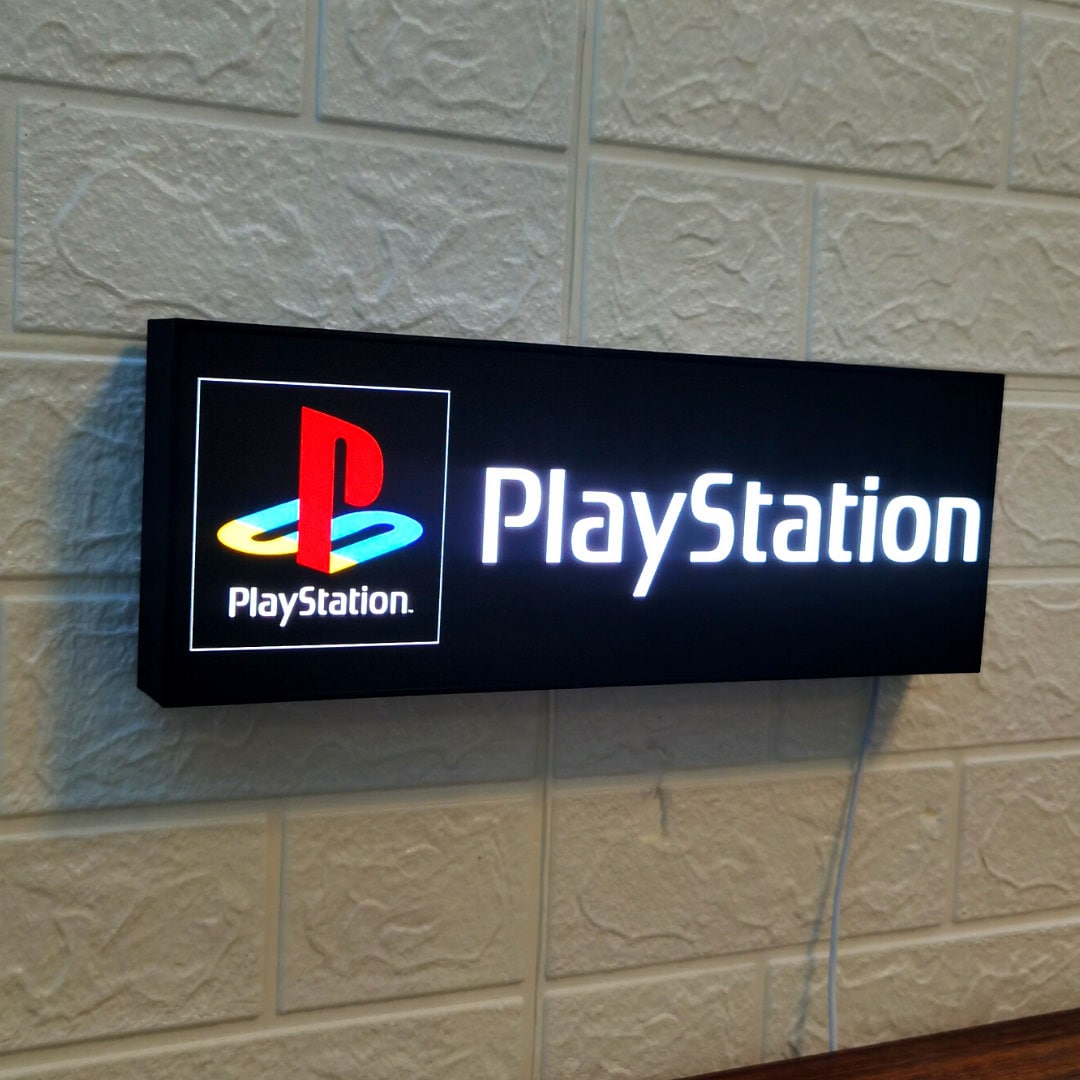 Playstation Classic Logo Man Cave Lights | Playstation Sign for Gaming ...