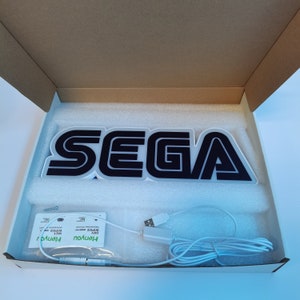 SEGA Sign for Gaming Room Decor | Sega CD, Sega Genesis, Sega Saturn ...