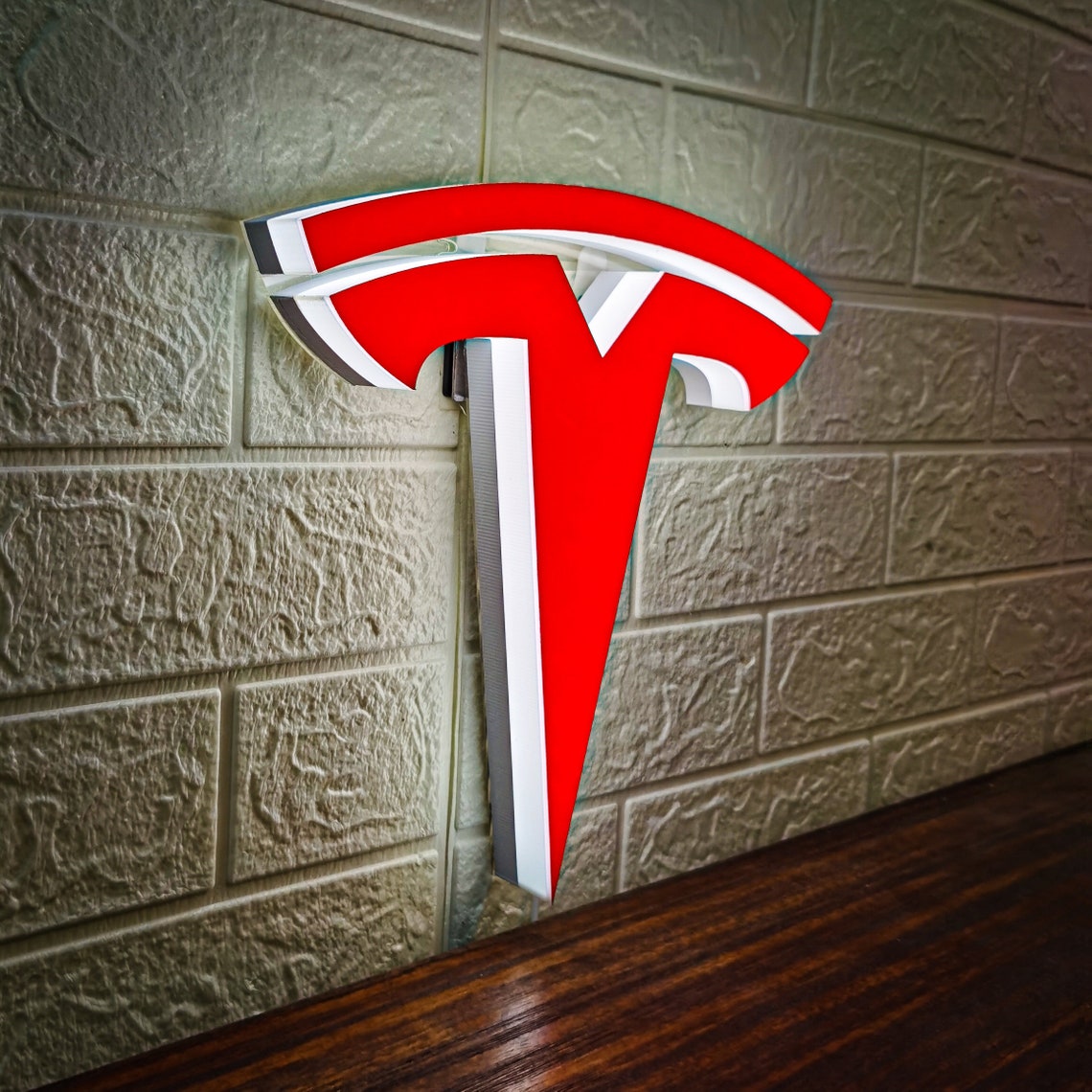 Tesla LED Lightbox Garage Sign and Garage Decor for Tesla | Etsy
