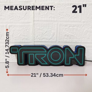 Tron Sign LED Lightbox | Dimmable & USB Powered - Etsy