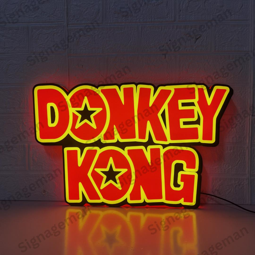 Donkey Kong Logo LED Sign | 3D Printed, USB Powered & Full Dimmable - Etsy