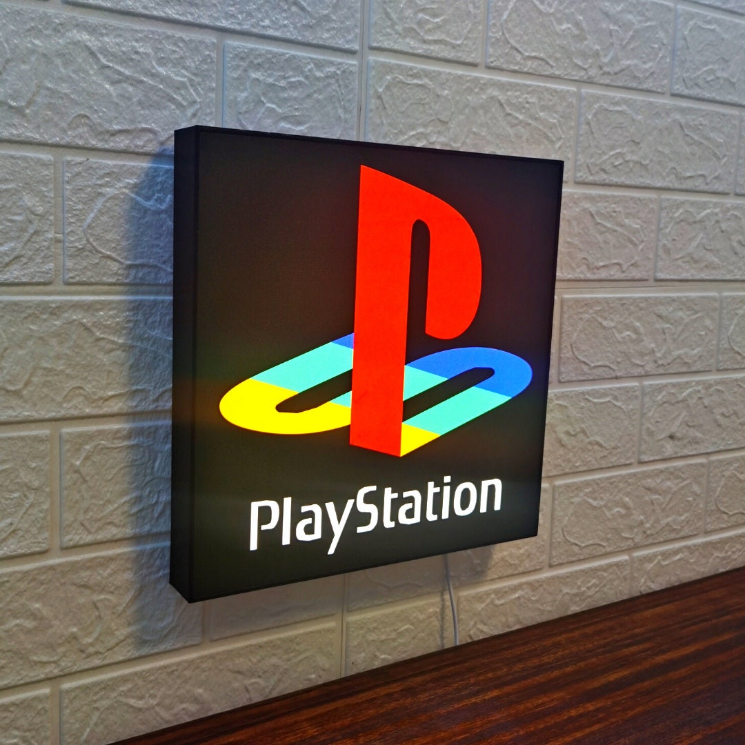 Playstation Classic Logo Man Cave Lights Playstation Sign - Etsy