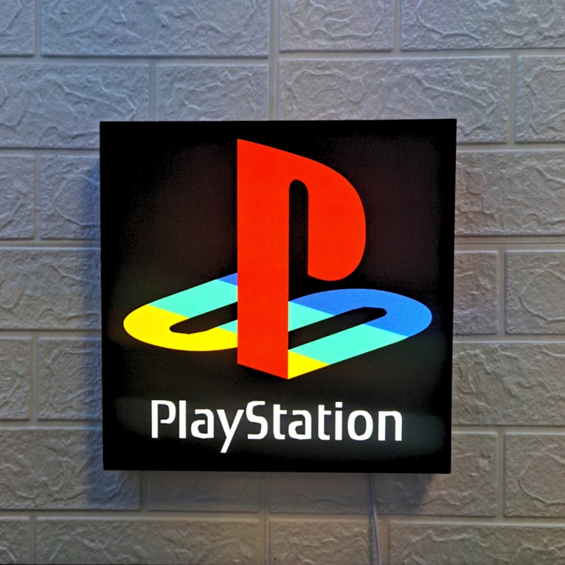Playstation Logo Lightbox | Gaming Room Decor, USB Powered - Etsy