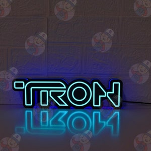 Tron Sign LED Lightbox | Dimmable & USB Powered - Etsy