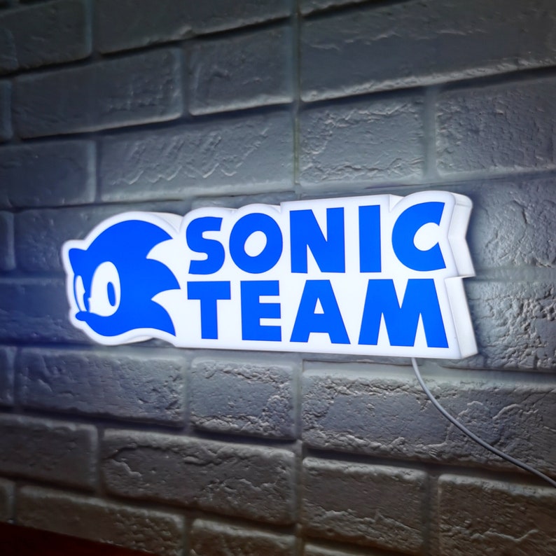 Sonic the Hedgehog Sonic Team Design Lightbox Hedgehog Gifts - Etsy