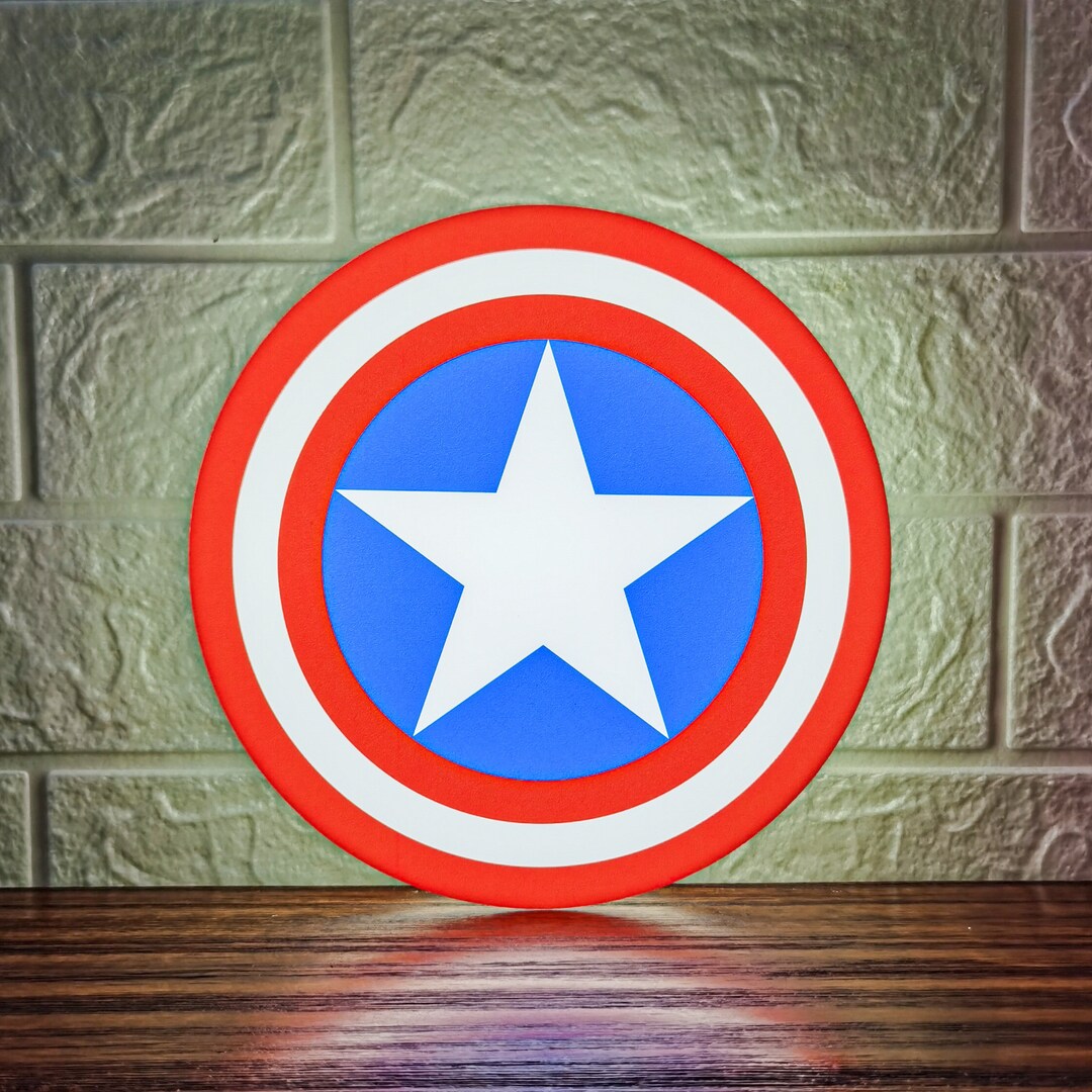 Captain America's Shield Lightbox fully Dimmable Great for Kid's Night ...