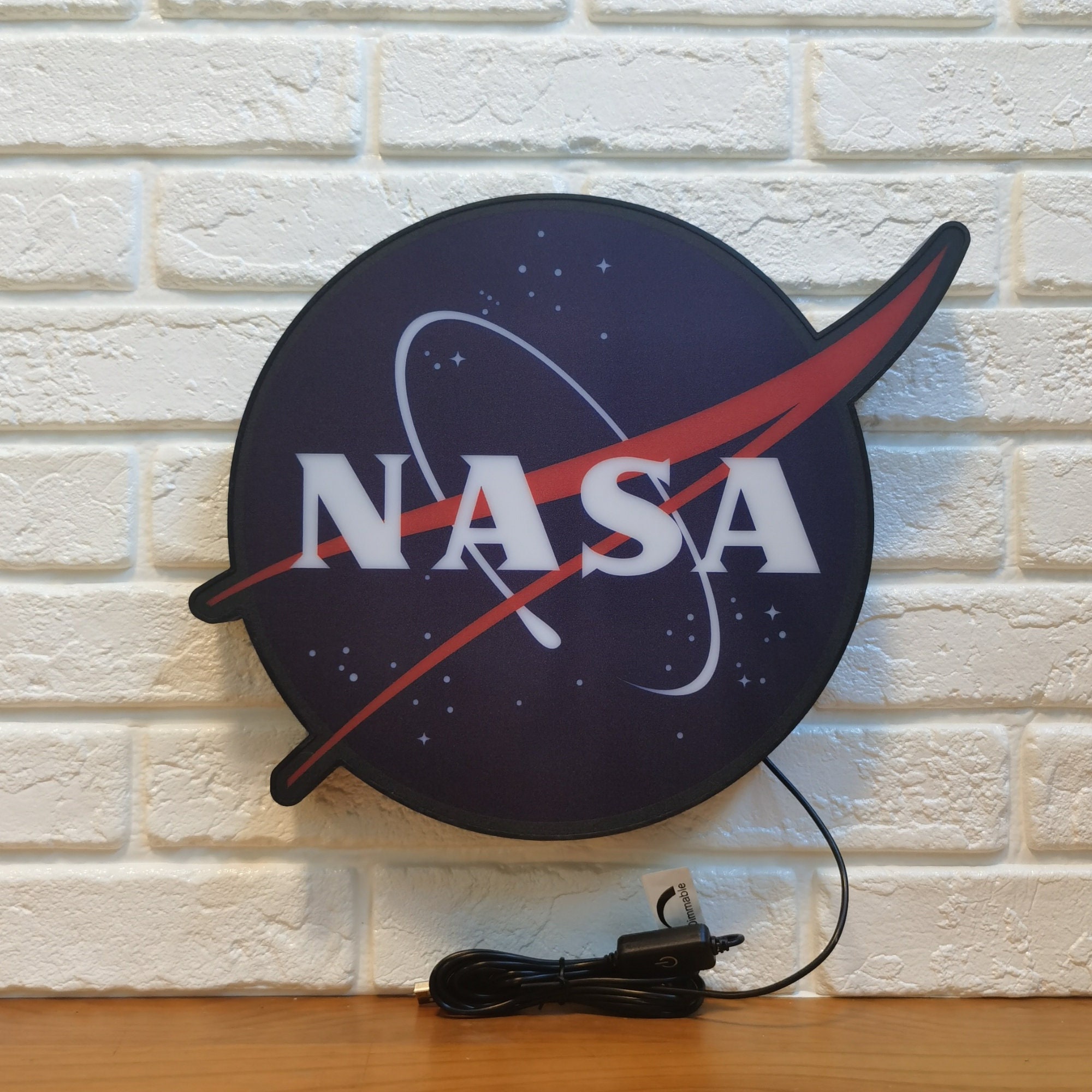 Moving Lights Nasa Logo