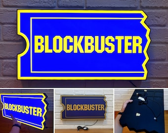 Blockbuster Lighted Sign - Etsy