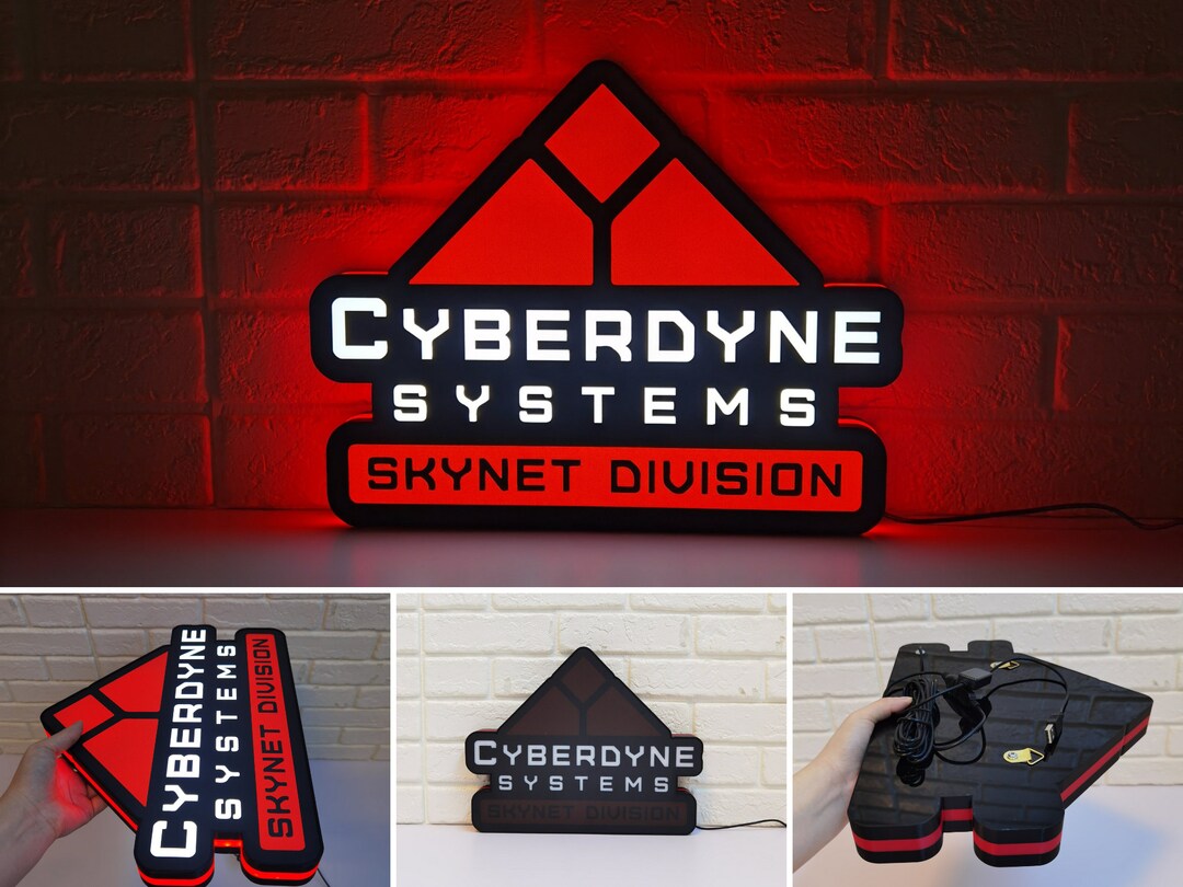 Cyberdyne Systems Terminator LED Sign | Great Nostalgic Decoration ...