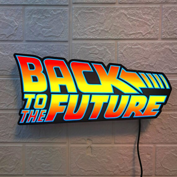 Back to the Future BTTF Logo LED Lightbox Fully Dimmable & | Etsy Canada