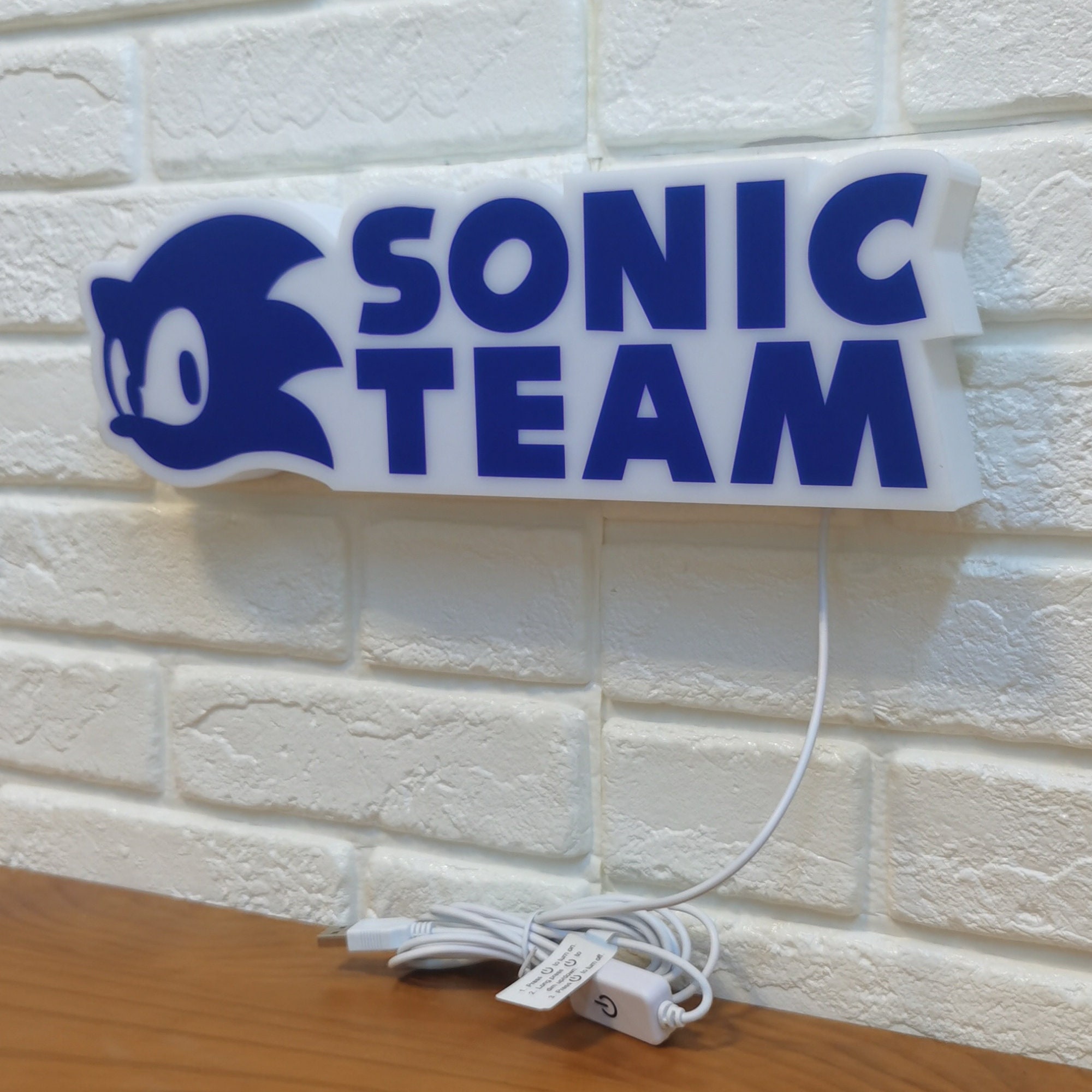 Sonic the Hedgehog Sonic Team Design Lightbox Hedgehog Gifts - Etsy